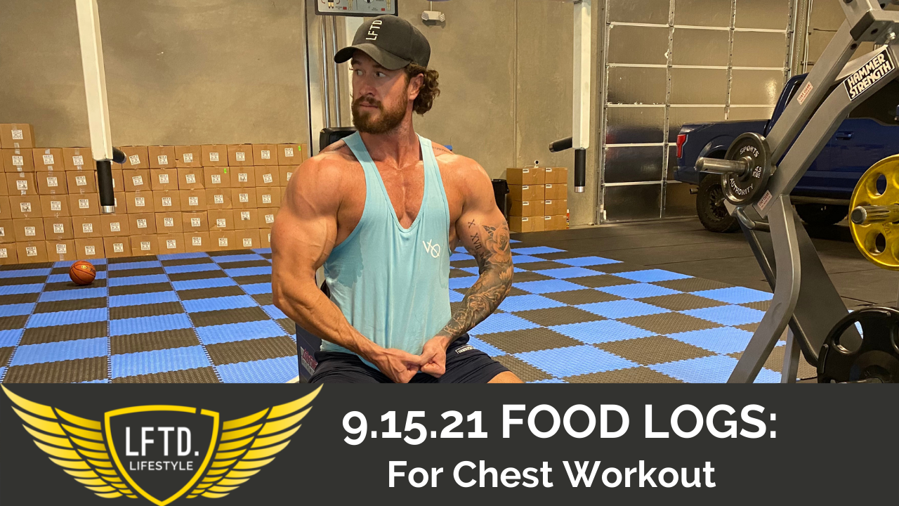 9.15.21 Food Logs for Chest Workout - Team Get LFTD